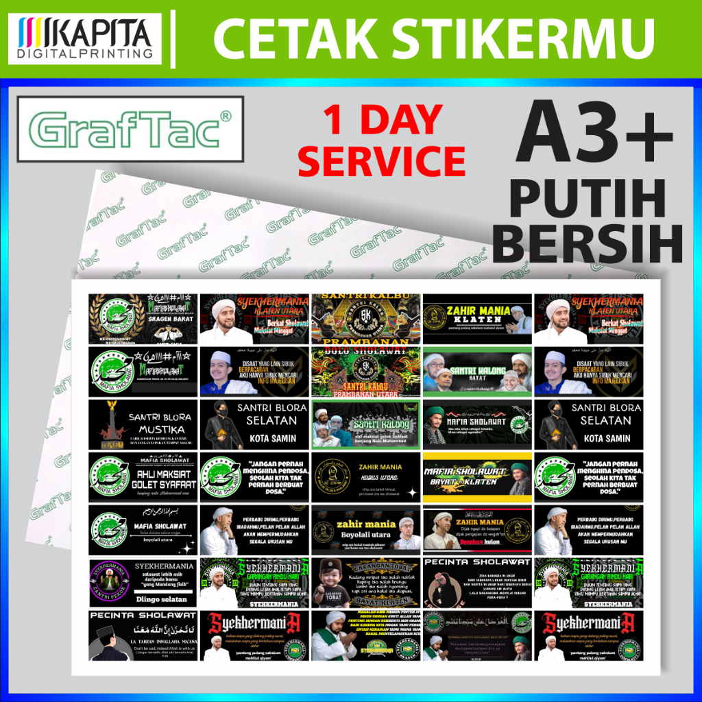 Jual Stiker A3+ Vynil Graftac (Cetak Gambarmu jadi banyak ) Syekher ...