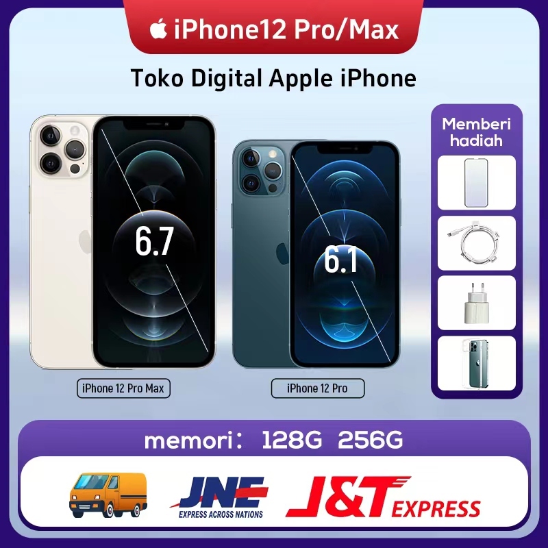 Jual iPhone12pro128GB 256GB Second BEKAS ORIGINAL 100% MULUS NORMAL FULLSET Kondisi Perfect ...