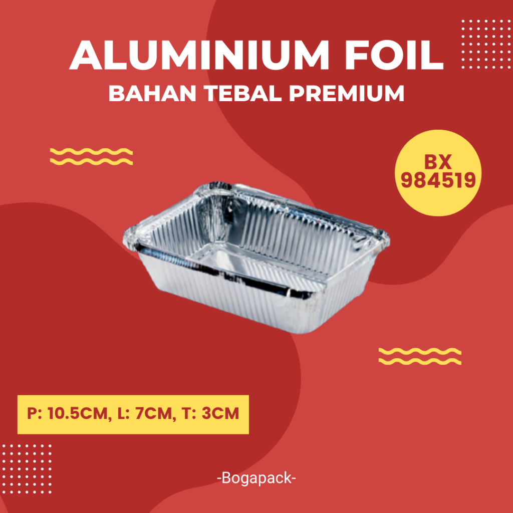 Jual Aluminium Foil BX 984519 Wadah Mentai Macaroni Schotel Lasagna Klapertart / Aluminium Tray ...