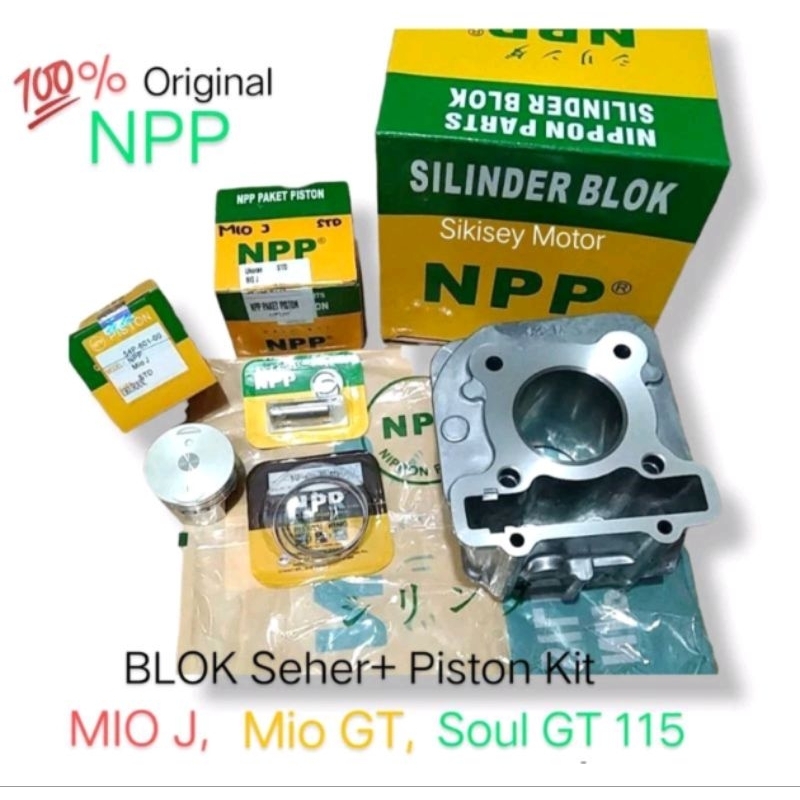 Jual BLOK SEHER KIT KOMPLIT DAN PISTON KIT MIO J FINO FI MIO GT MIO SOUL GT NPP | Shopee Indonesia