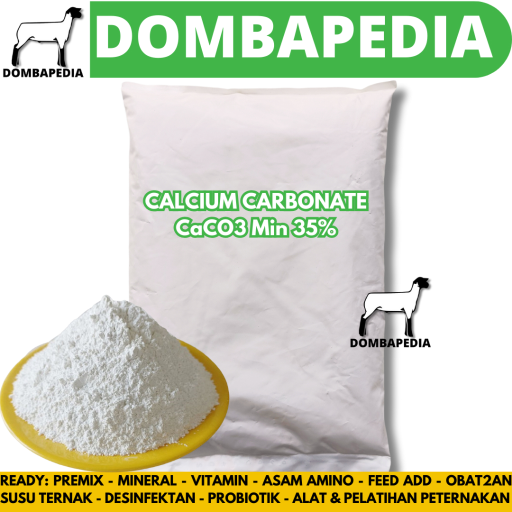 Jual CALCIUM CARBONATE 1KG - Kalsium CaCO3 Feed Grade - Kalsium Ayam ...