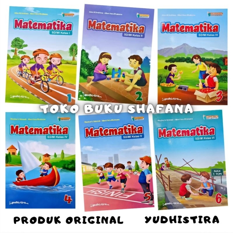 Jual Buku Matematika Kelas 1 2 3 4 5 6 SD/MI Yudhistira Kurikulum Merdeka Original ( KURMER ...