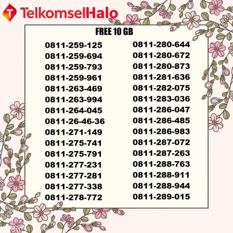 Jual kartu hallo cantik 10 digit | Shopee Indonesia