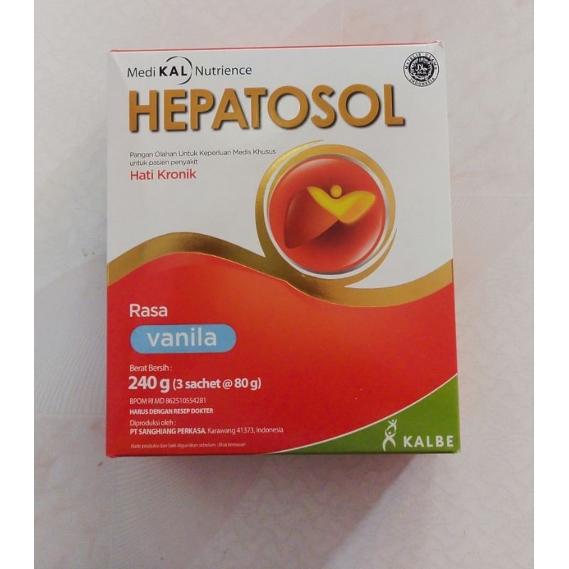 Jual SUSU HEPATOSOL (RASA VANILA) 240gr (1 BOX isi 3 SACHET @80g ...