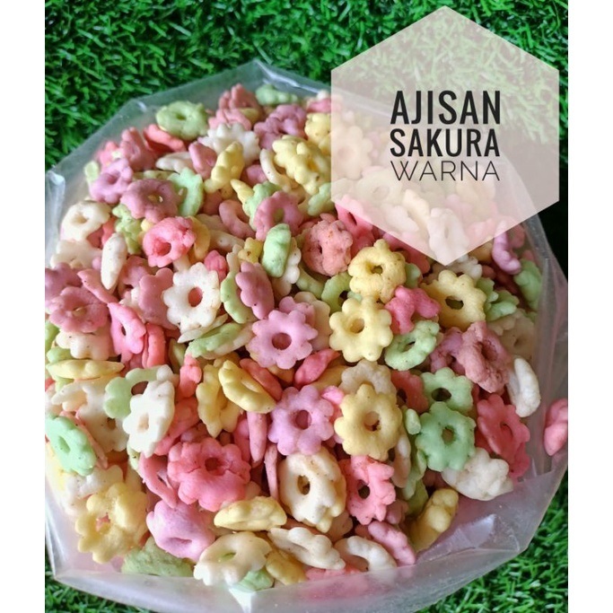 Jual 1 Kg Sakura Ribut Warna Warni Pilus Sakura Rainbow Snack Camilan ...