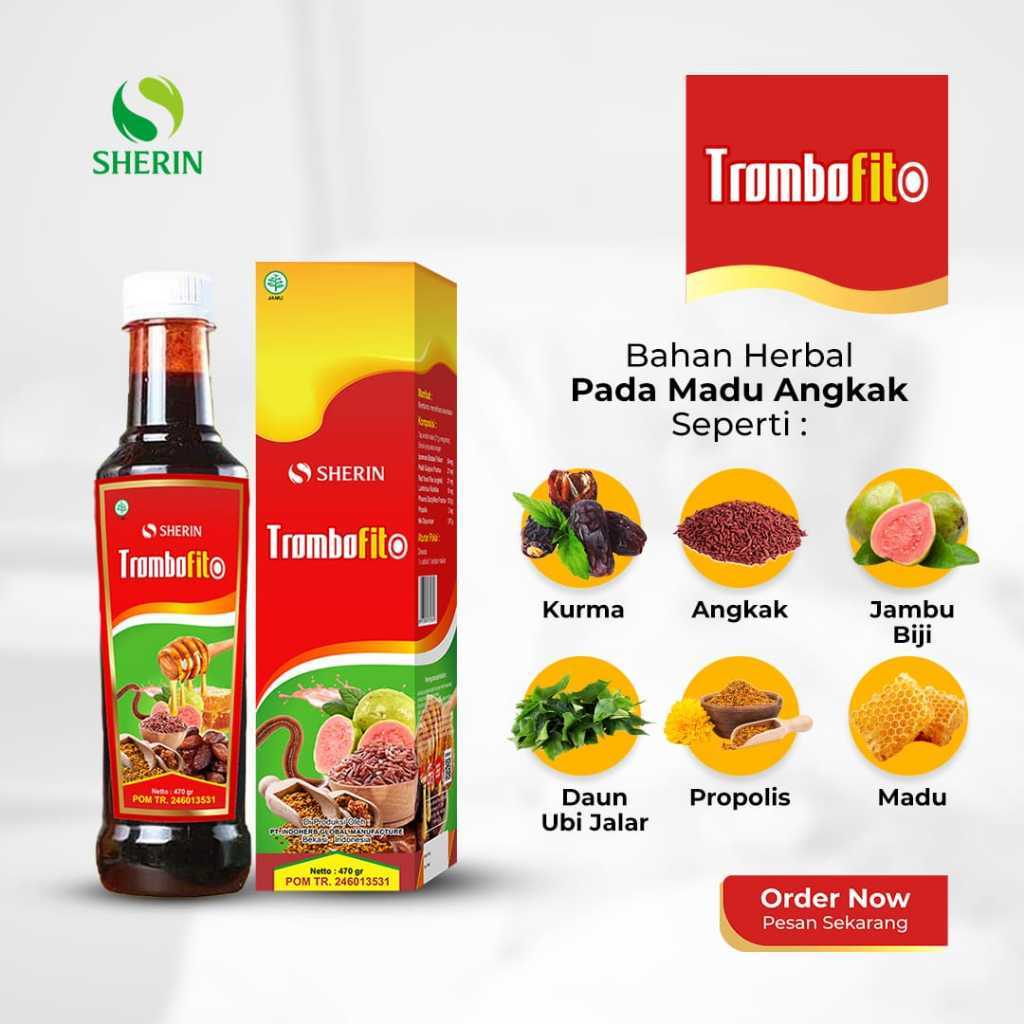 Jual Madu Angkak TROMBOFIT Original Asli - Obat/ Herbal Typus, DBD dan ...