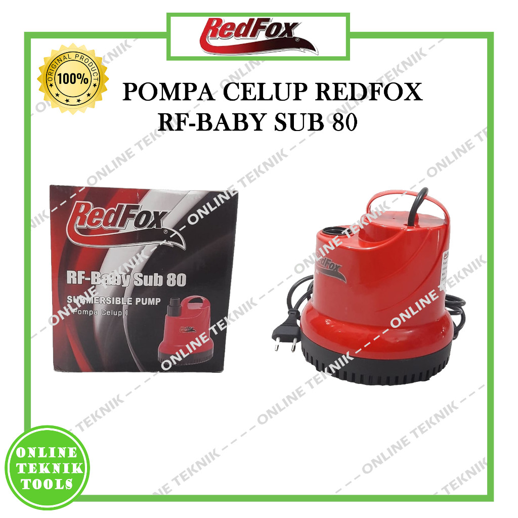 Jual REDFOX Pompa Celup RF80 RF 80 / Pompa Air Celup RF-Baby Sub 80 Original | Shopee Indonesia