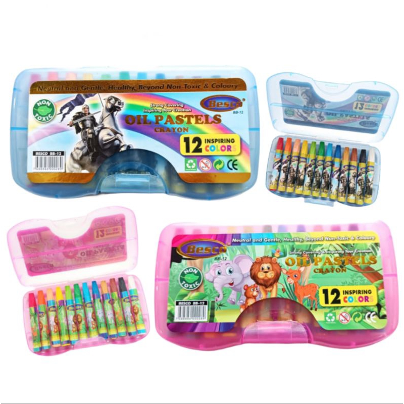 Jual Crayon Oil Pastel/Krayon 12 Warna/Crayon Murah/Crayon Warna ...
