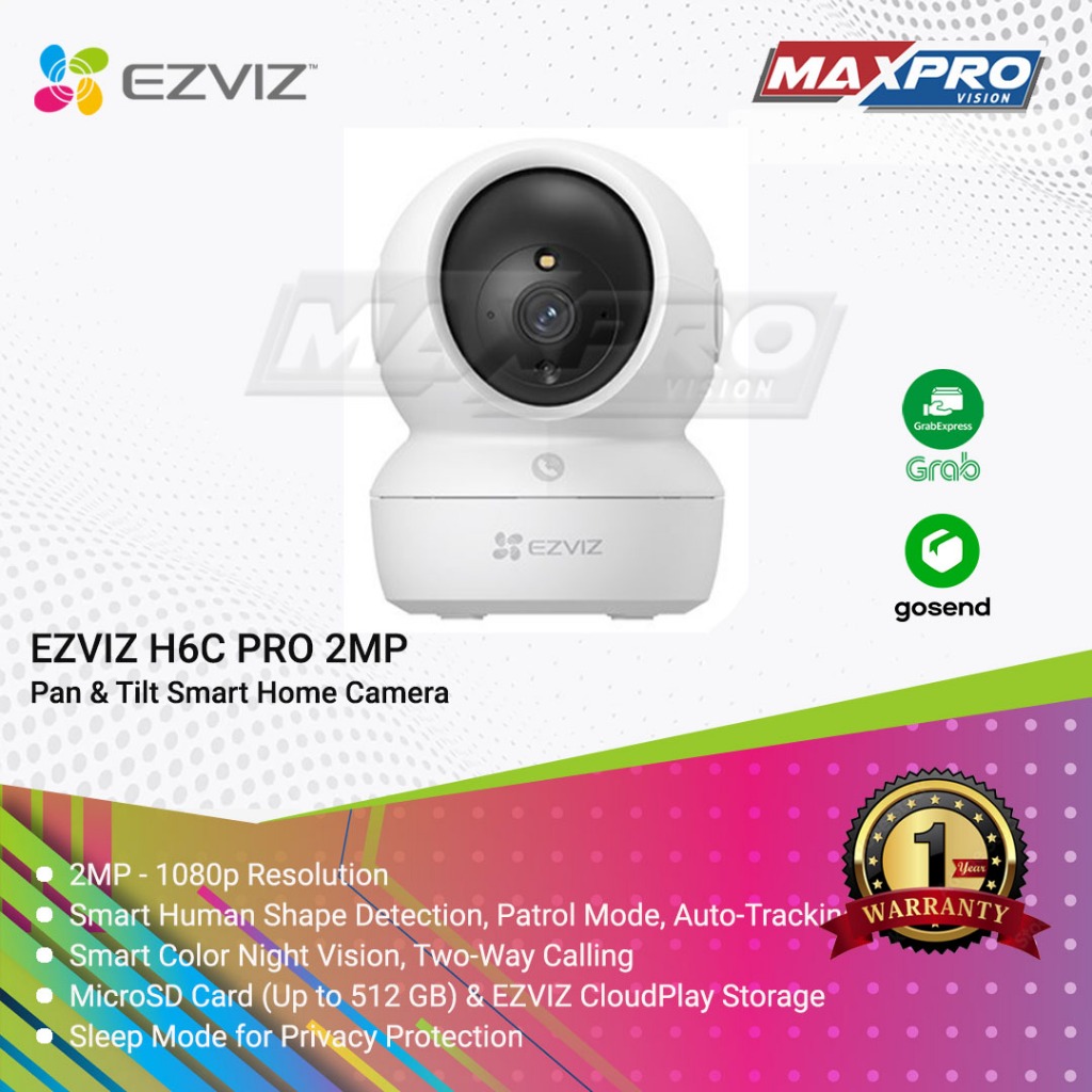 Jual EZVIZ H6C PRO 2MP - IP CAMERA 2MP WIRELESS INDOOR TWO WAY TALK ...