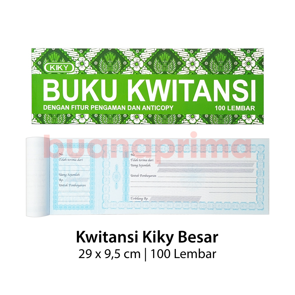Jual Kwitansi Besar 100 Lembar Kiky Buku Kuitansi Besar Keuangan ...