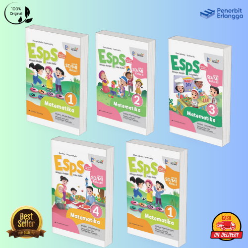 Jual ESPS MATEMATIKA SD KELAS 1 2 3 4 5 KURIKULUM MERDEKA ERLANGGA (GRATIS KUNCI JAWABAN ...