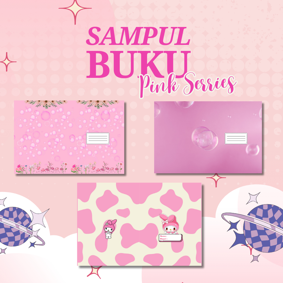 Jual Sampul Buku Pink Serries | Sampul Buku Anak Aestetic | Sampul Buku ...