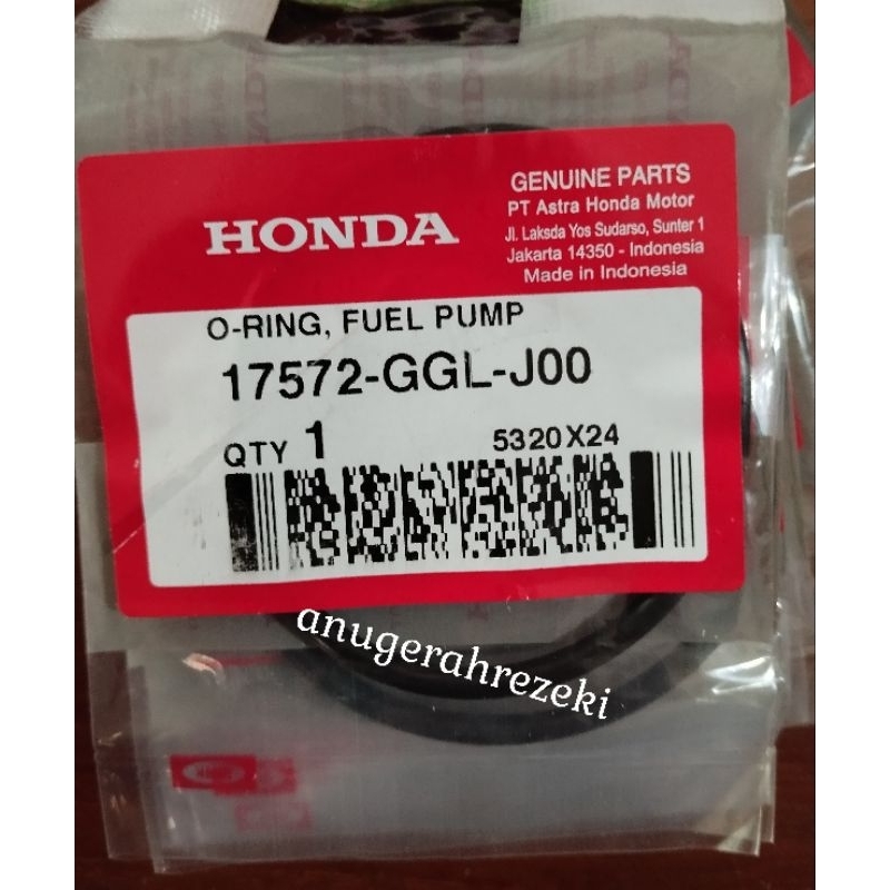 Jual ORING FUEL PUMP/SEAL FUEL PUMP MOTOR HONDA BEAT FI/BEAT ESP/SUPRA ...