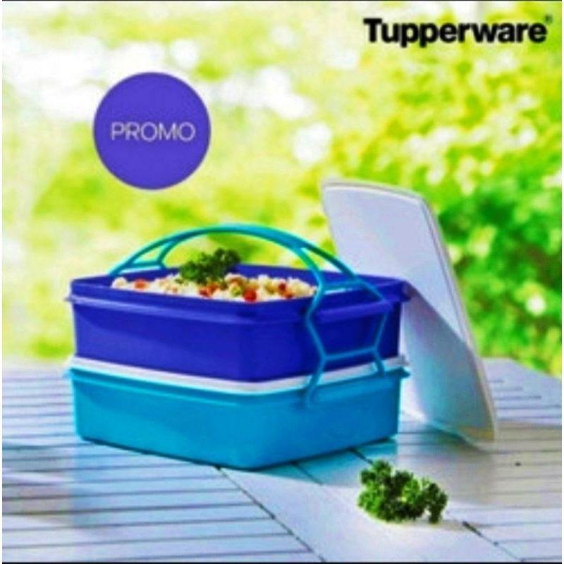 Jual Tupperware Original Rantang 2 susun ukuran 2 liter | Shopee Indonesia