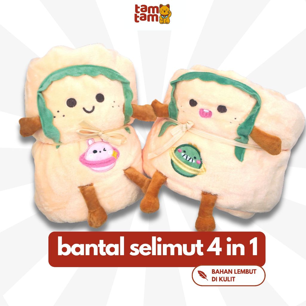 Jual tamtam - Bantal Selimut 4 in 1 - Balmut Karakter Lucu Bahan Halus ...