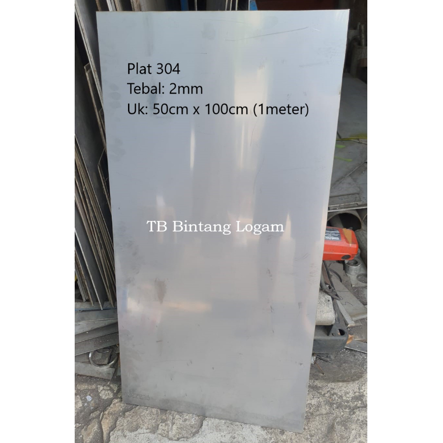 Jual Plat stainless 304 tebal 2mm | Kotak bukat 70cm x 70cm | 50cm x ...