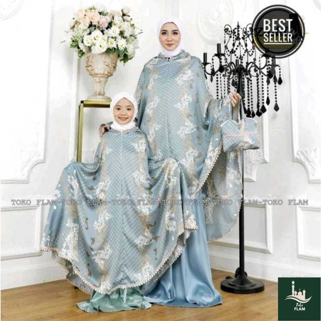 Jual FLAM MUKENA COUPLE IBU DAN ANAK ARMANI SILK | Shopee Indonesia