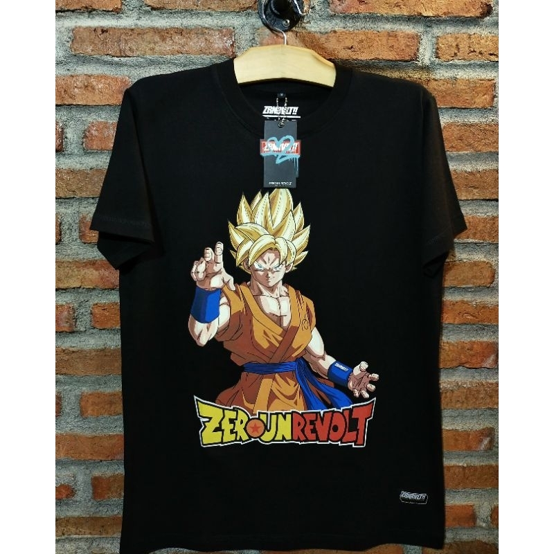 Jual Kaos Original Zeroun Revolt GOKUZR (HITAM) | Shopee Indonesia