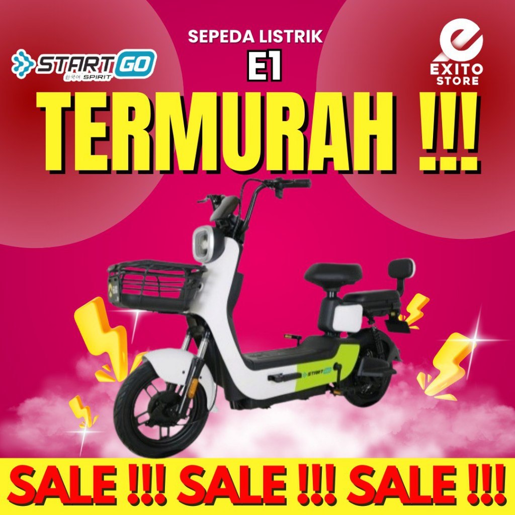 Jual SEPEDA LISTRIK STARTGO E1 START GO E 1 GARANSI RESMI | Shopee ...