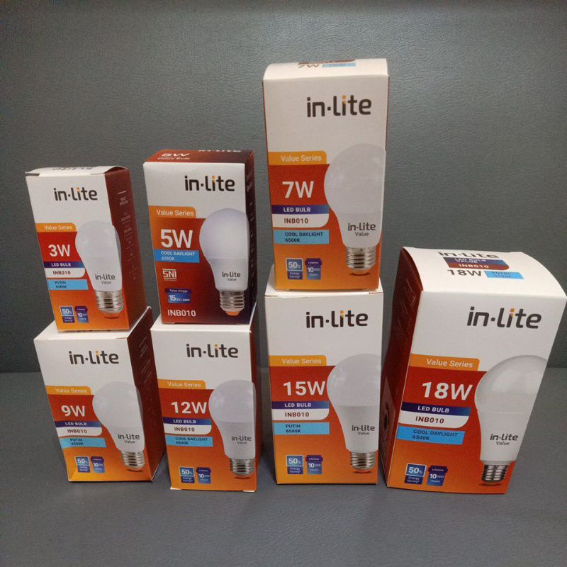 Jual Inlite Value Series INB010 3 - 18 Watt ( kemasan satuan) | Shopee ...