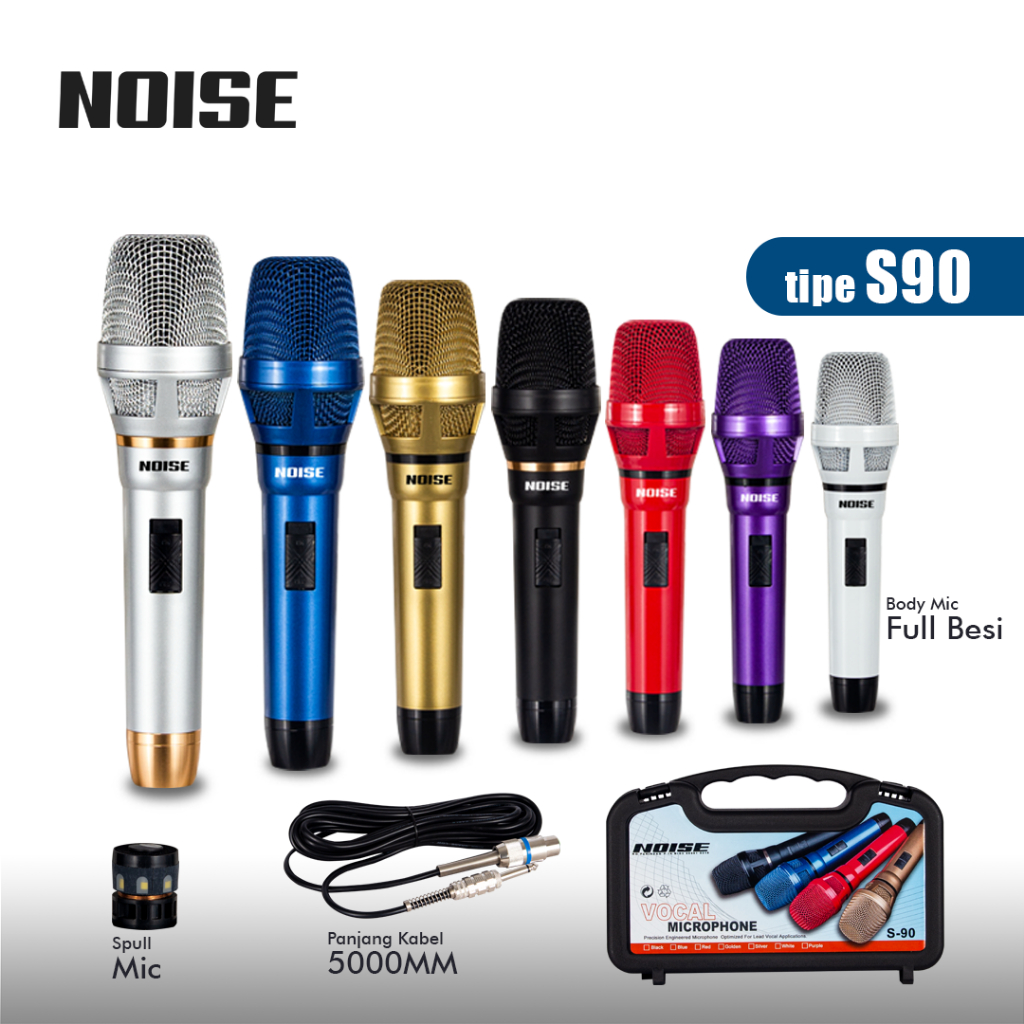 Jual NOISE Microphone/Mic Kabel Original Produk - S90 | Shopee Indonesia