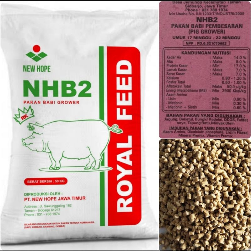 Jual Pur babi pakan babi NHB2/ Voer babi 1 kg pelet babi | Shopee Indonesia