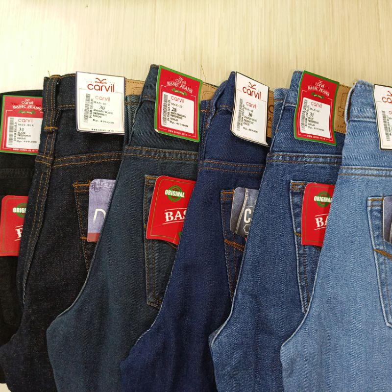Jual Celana Jeans Regular Carvil Original (Max) | Shopee Indonesia