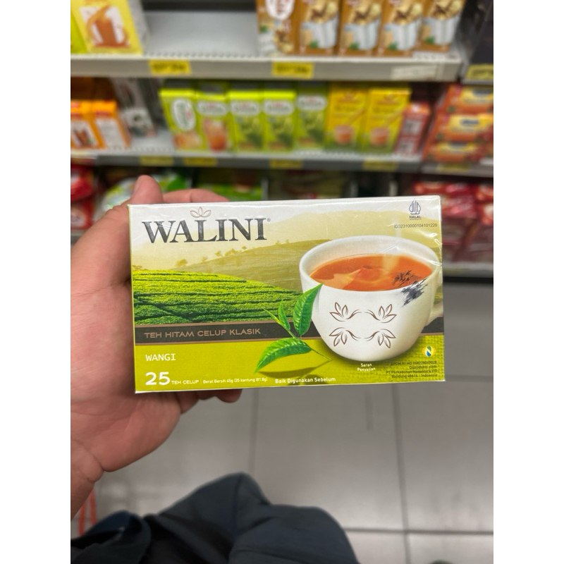Jual WALINI Black tea teh celup 25s | Shopee Indonesia