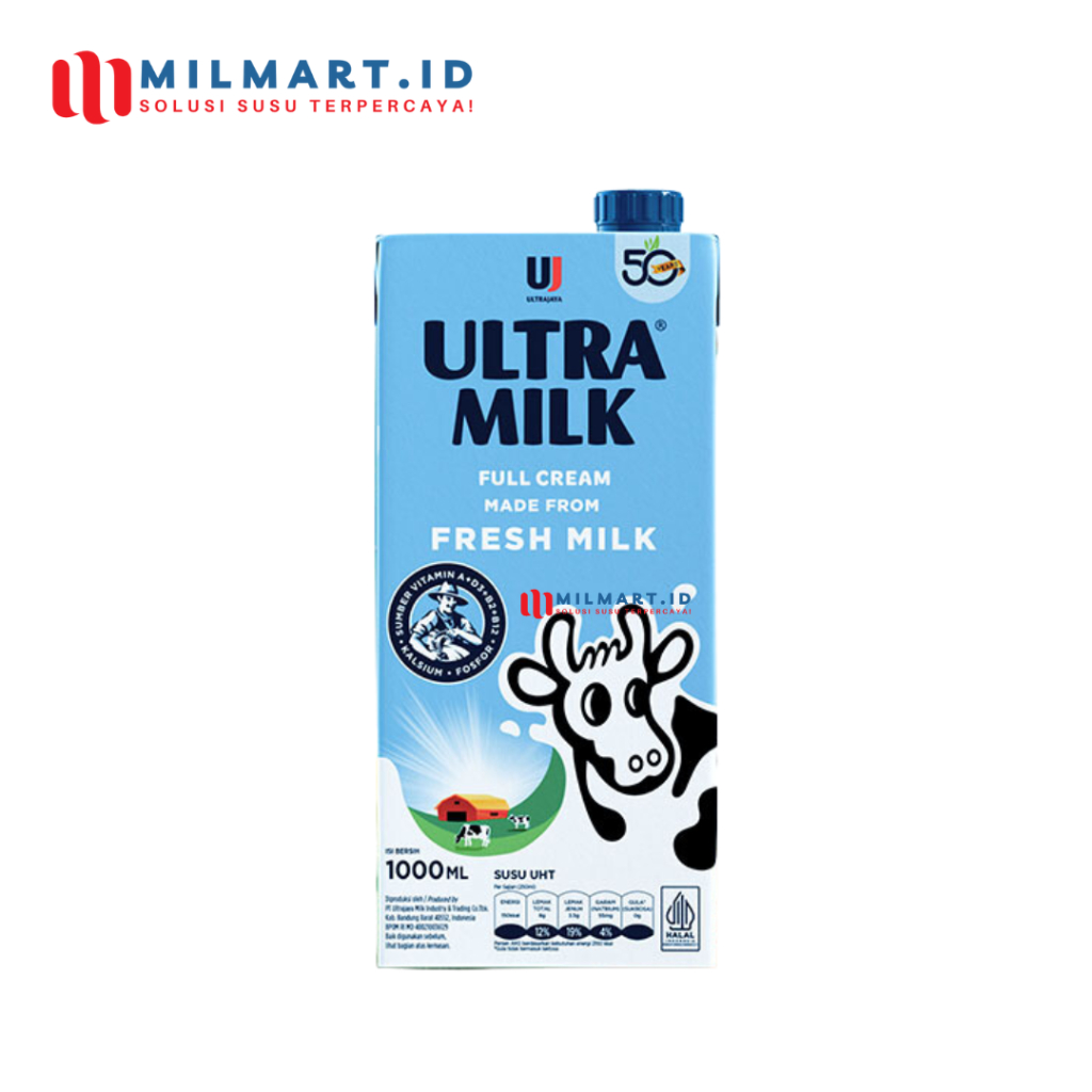 Jual ULTRA MILK FULL CREAM 1 LITER SUSU UHT CAIR ULTRAMILK | Shopee Indonesia