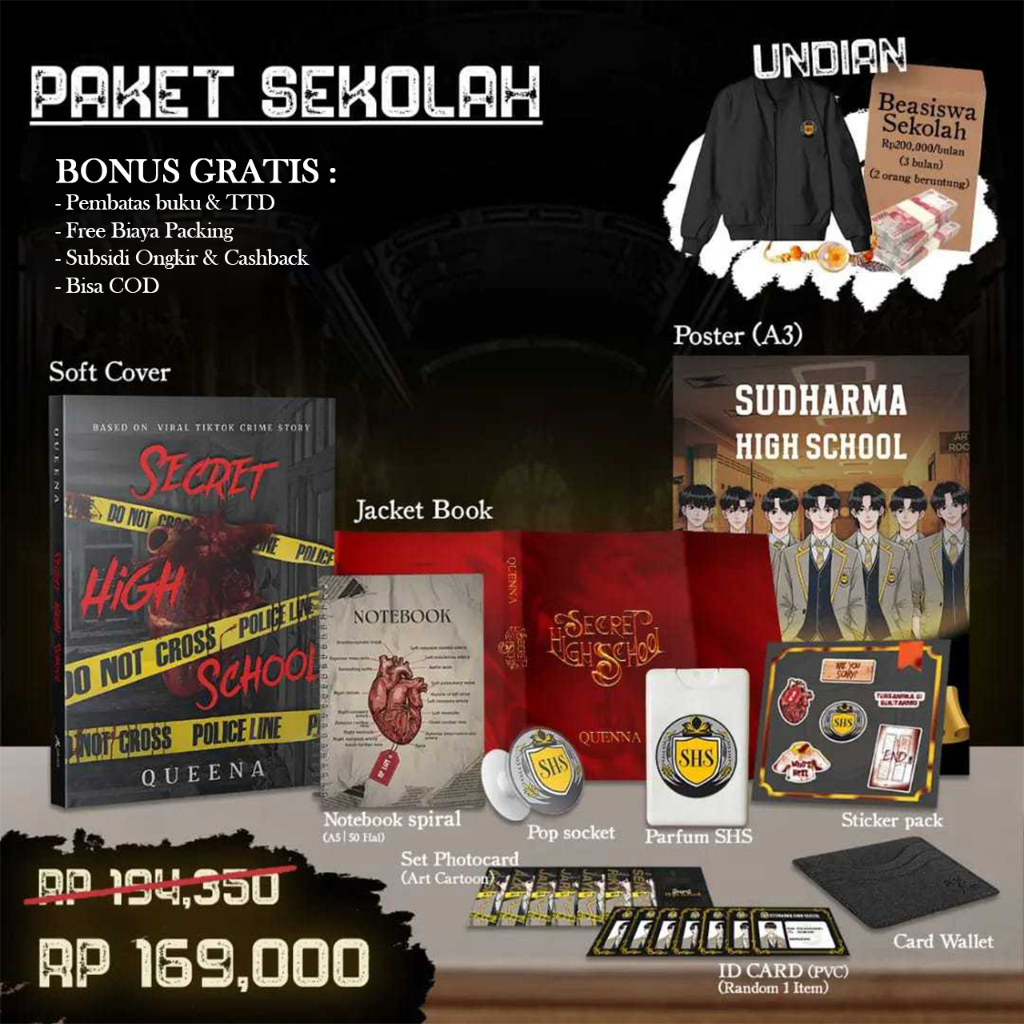 Jual Novel SHS : Secret High School - Queena - Akad - Gratis Packing ...