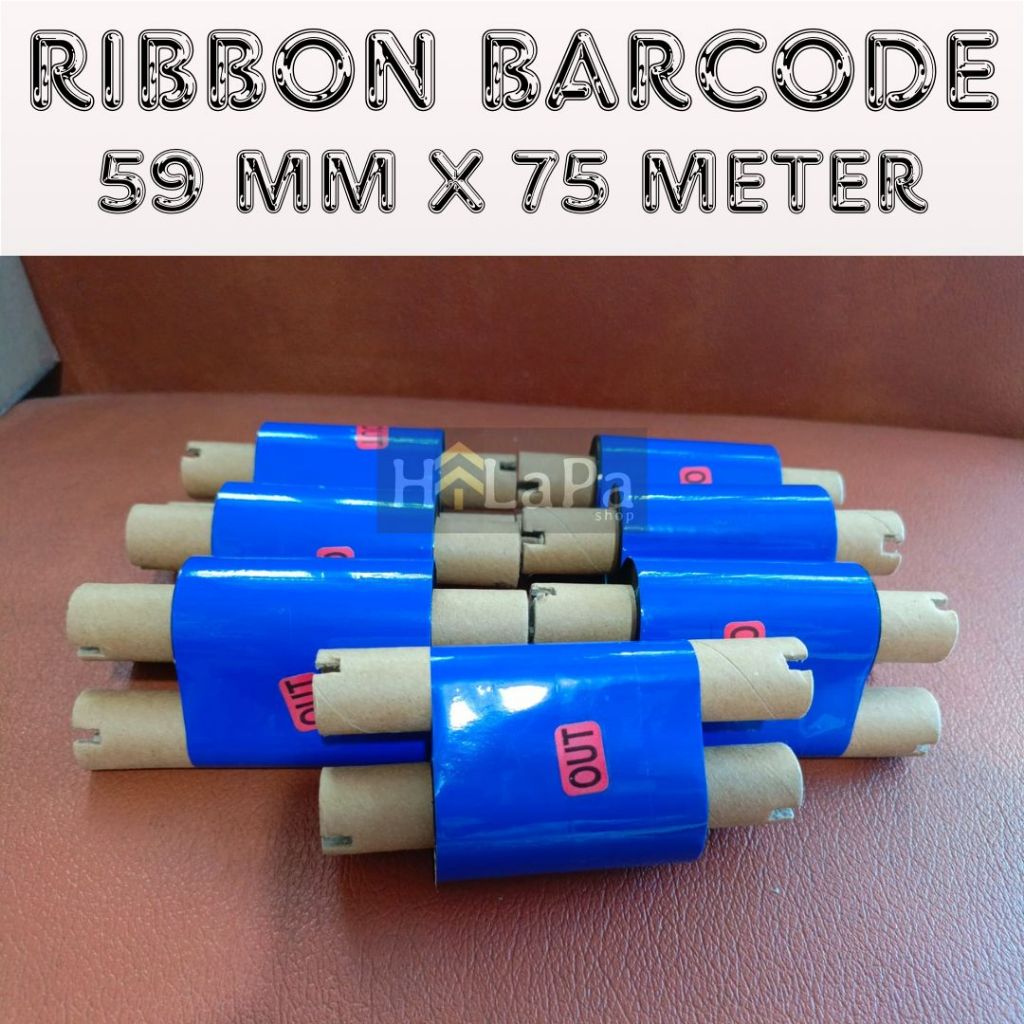 Jual Ribbon / Tinta / Carbon Barcode. Outside. Standart Wax 59 mm X 75 ...