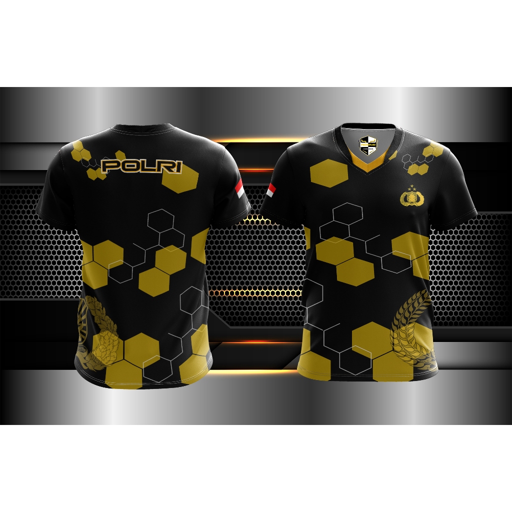 Jual BAJU KAOS JERSEY POLISI ( BISA CUSTOM TAMBAH NAMA+DESIGN+LOGO ...