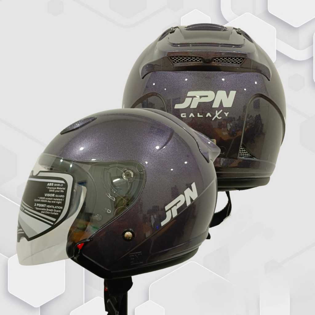 Jual HELM MOTOR HALF FACE STANDAR JPN GALAXY ORIGINAL SNI DEWASA HELM ...