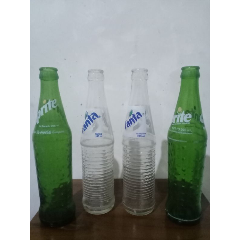 Jual BOTOL SPRITE FANTA COCA-COLA KECIL 295 ML | Shopee Indonesia