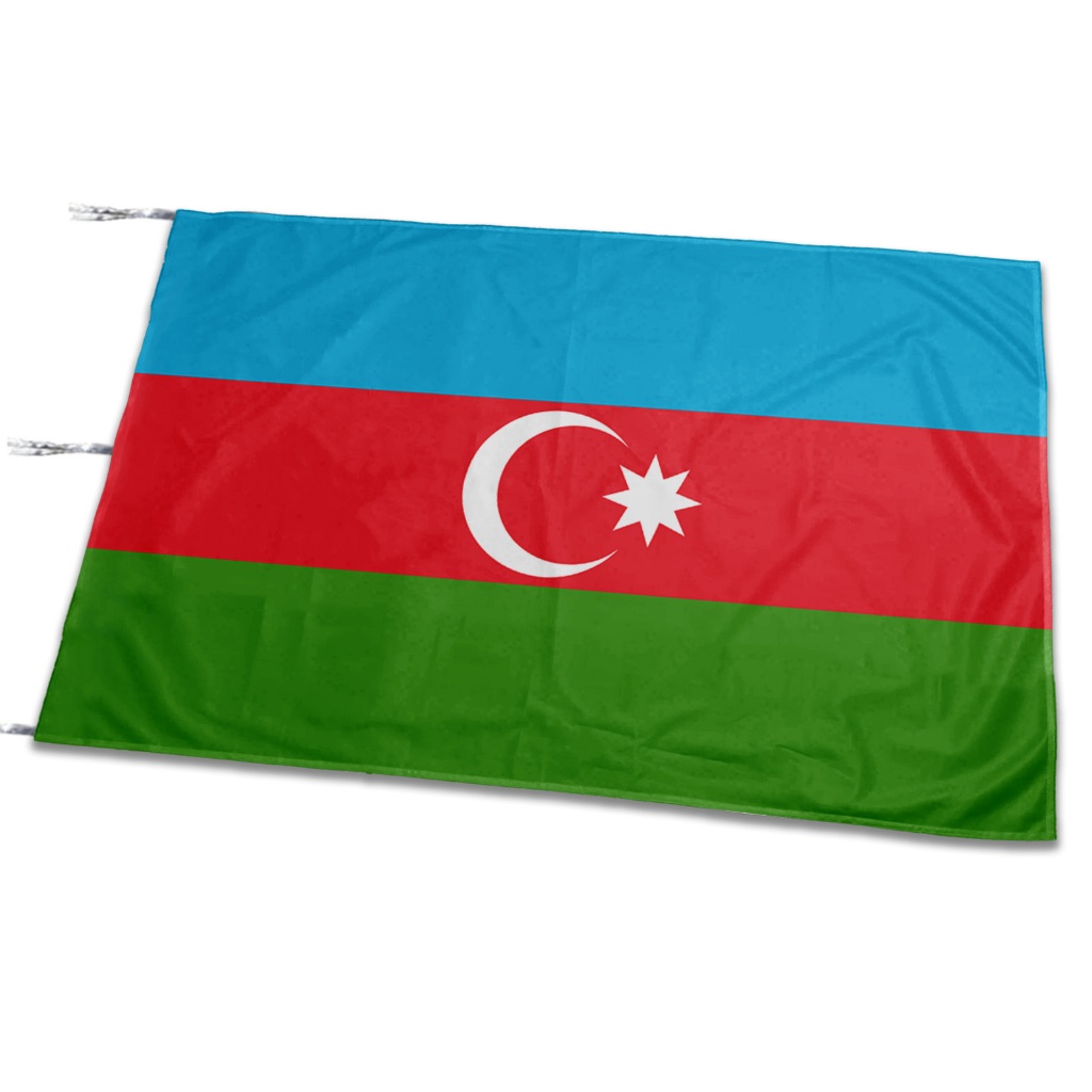 Jual Bendera Negara Azerbaijan - Ukuran Kecil-Besar Bahan Satin Peles ...