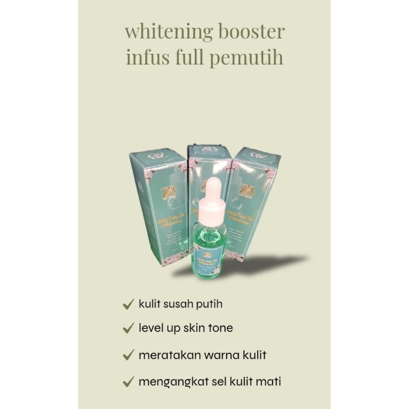 Jual BOOSTER INFUS FULL BIBIT PEMUTIH BPOM 30ml PAKET 3 BOTOL / 20x ...