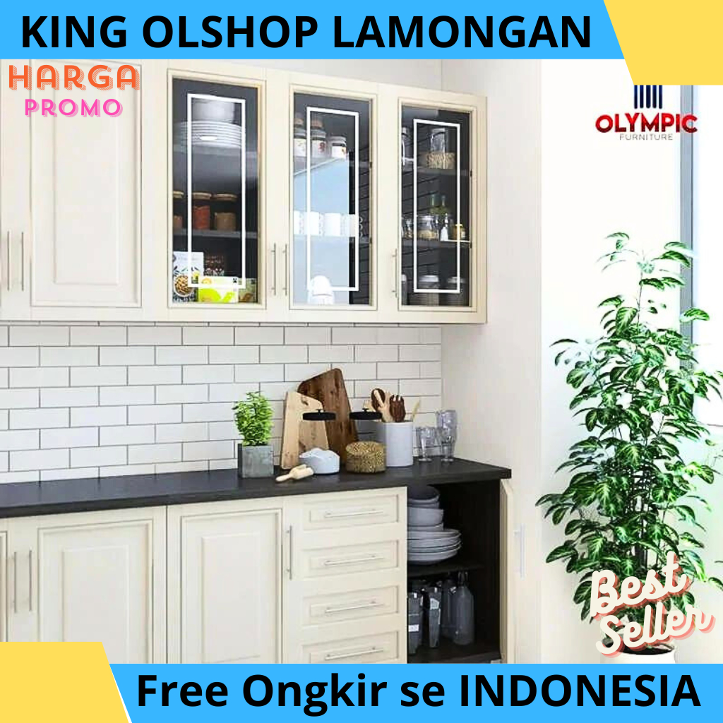 Jual Kitchen Set KKT 3P dan KAD 2P Olympic / Rak Piring [LAMONGAN ...