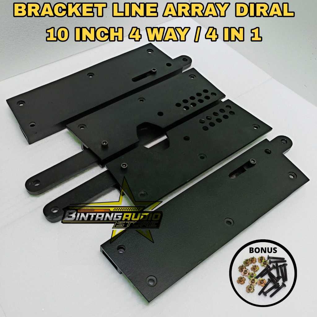 Jual Breket Line Array Diral 4x1 Box Speaker 10'' 4WAY / Bracket 4x1 Kualitas Bagus | Shopee ...