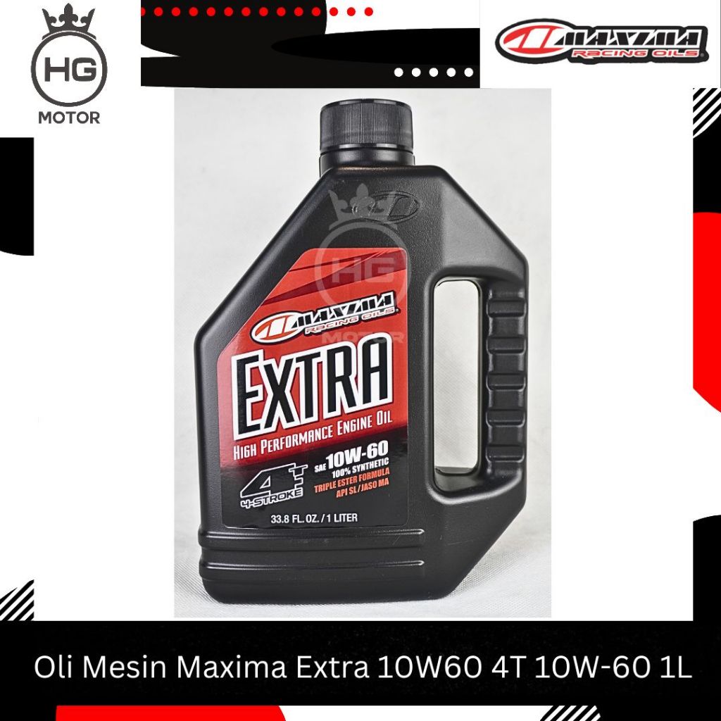 Jual Oli Mesin Maxima Extra 10W60 4T 10W-60 1L | Shopee Indonesia