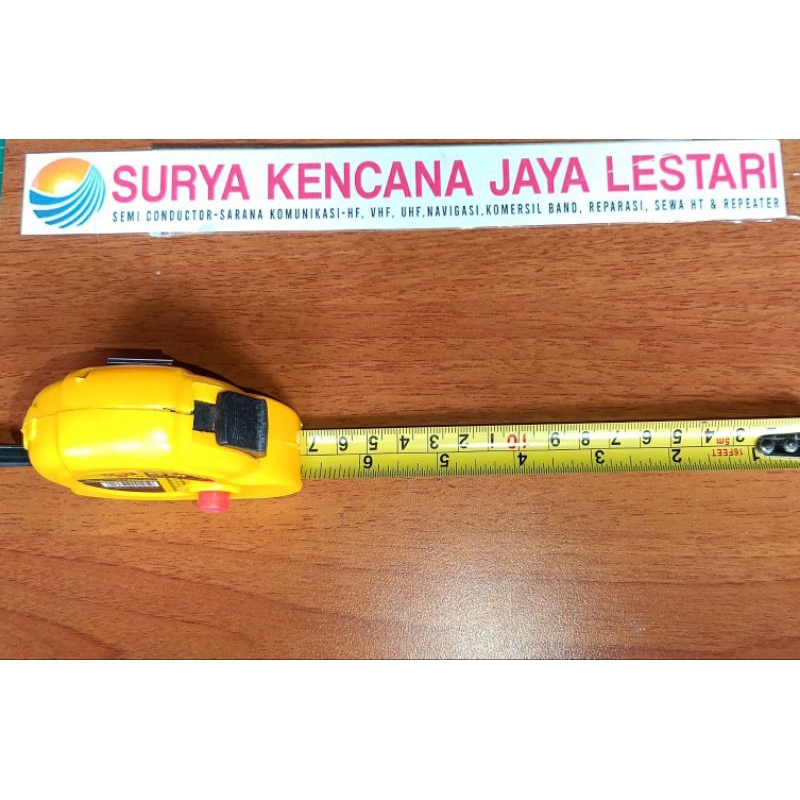 Jual METER ALAT PENGUKUR TUKANG ANTENA / METERAN TUKANG 5M | Shopee ...