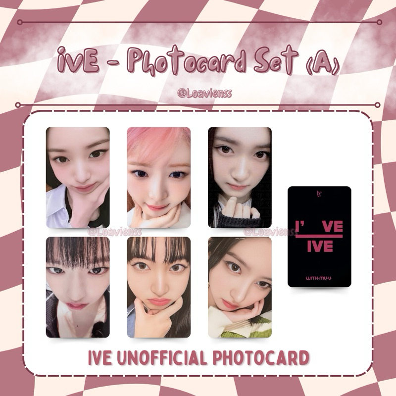 Jual IVE PHOTOCARD UNOFFICIAL {REPLIKA} - BAHAN PVC | Shopee Indonesia