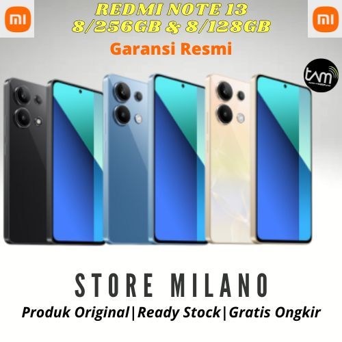 Jual Xiaomi Redmi Note 13 8/256GB & 8/128GB | Layar 120 Hz FHD+ AMOLED ...