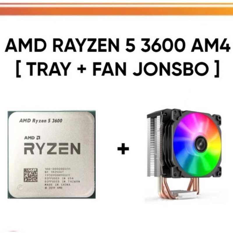 Jual Ryzen 5 3600 + fan jonsbo cr 1200 | Shopee Indonesia