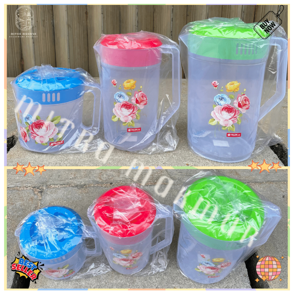 Jual LION STAR - TEKO AIR MINUM PLASTIK 1.5 - 2.1 - 4.1 Liter TEMPAT AIR MINUM PLASTIK WADAH AIR ...