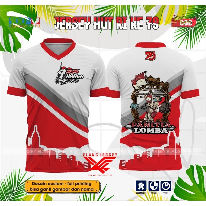 Jual JERSEY HUT RI 79 DESAIN CUSTOM | Shopee Indonesia