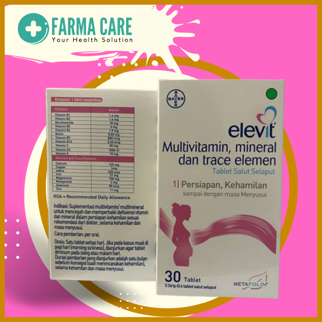 Jual ELEVIT MULTIVITAMIN TAB ISI 30 | Shopee Indonesia