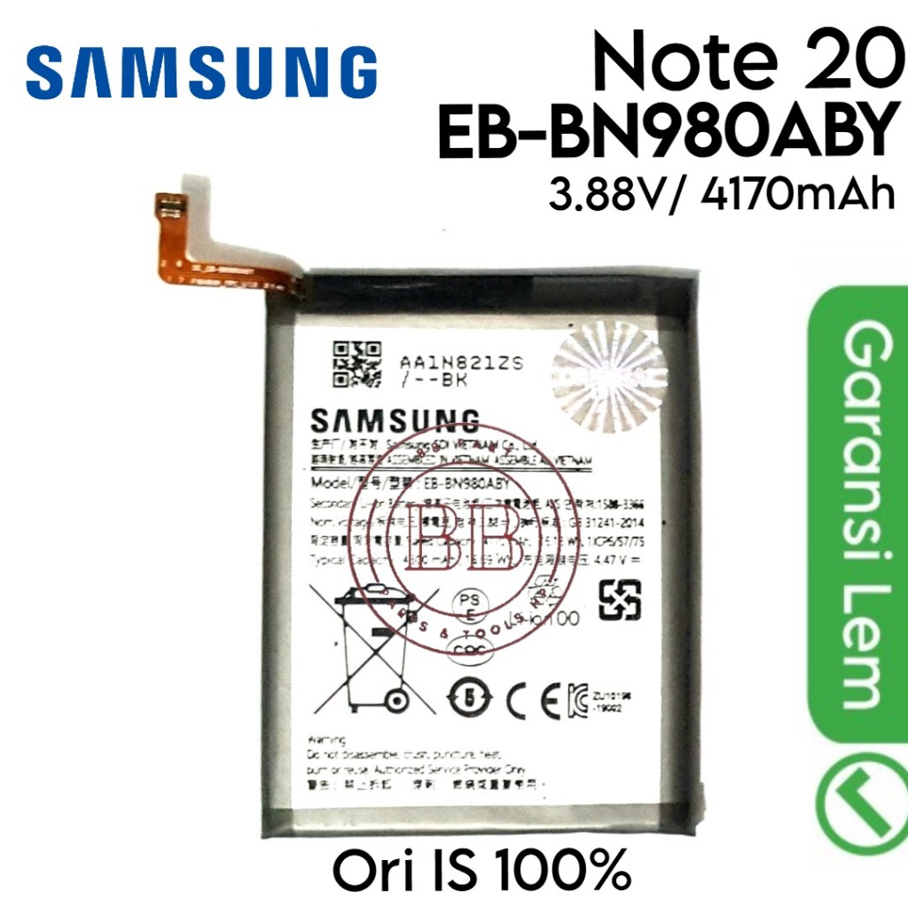Jual Baterai EB-BN980ABY Sams Galaxy Note 20 / SM-N980F / SM-N980F/DS ...