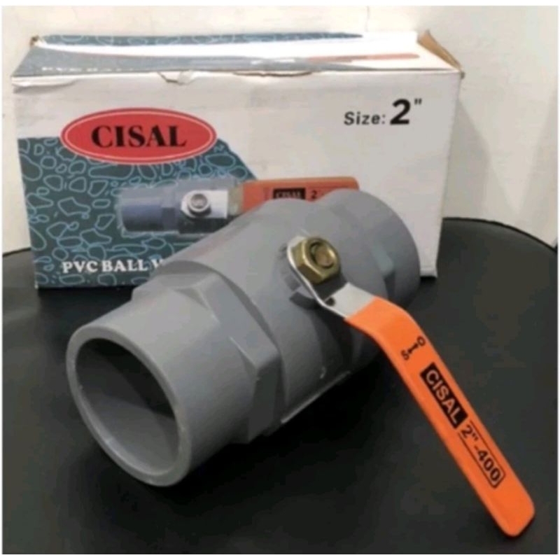 Jual Stop Kran 2" Gagang Besi merk Cisal / Stop Kran Engkol 2 inch PVC ...