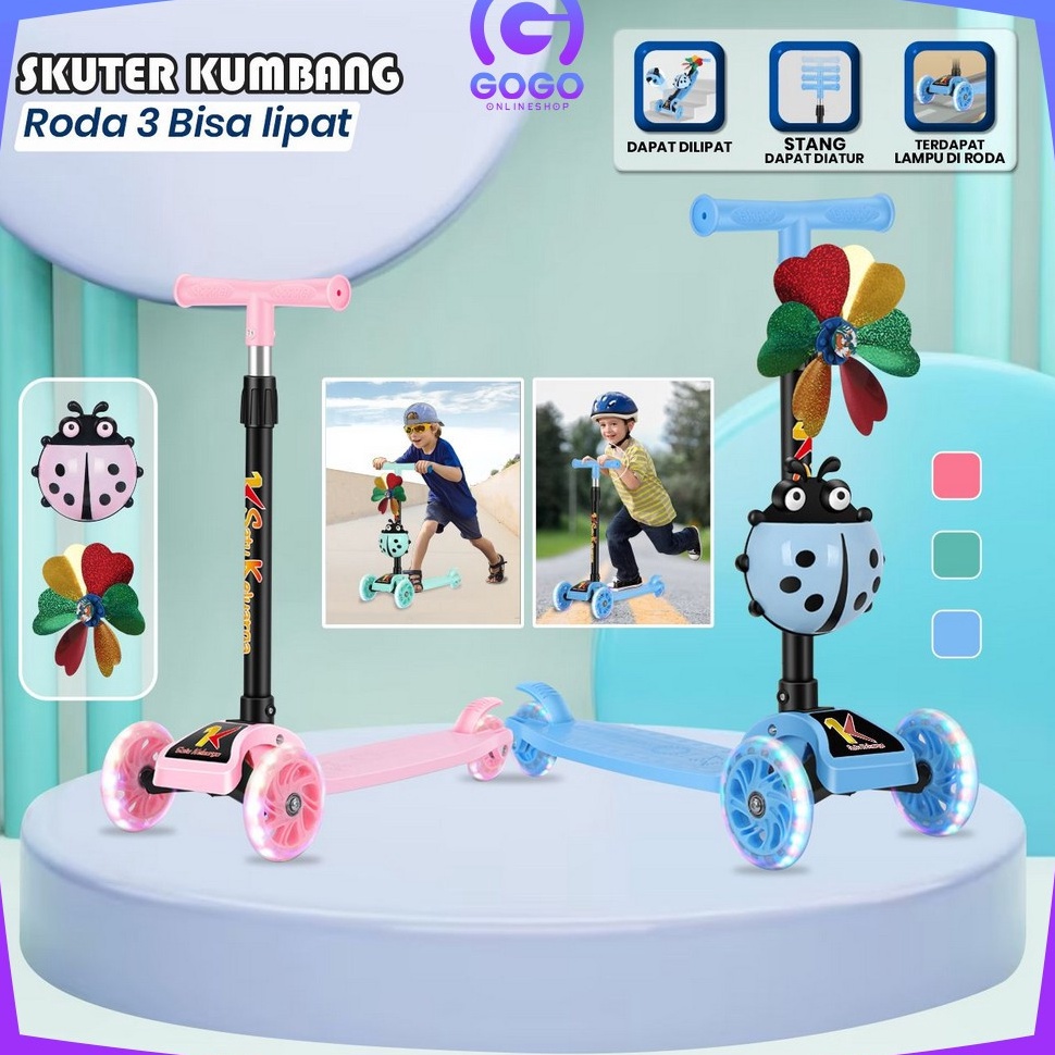 Jual Harga Murah GOGOM95 Mainan Otopet Scooter Anak Otoped Kumbang ...