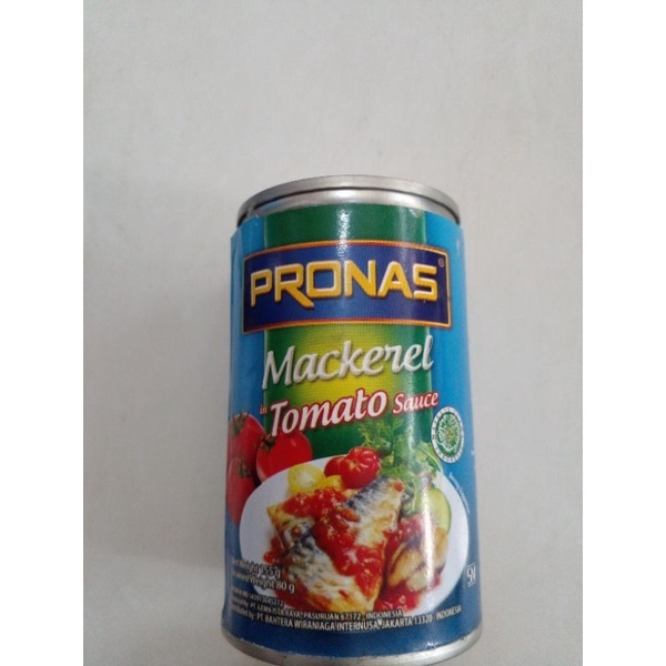Jual Pronas Mackerel dalam Saus Tomat 155 g | Shopee Indonesia